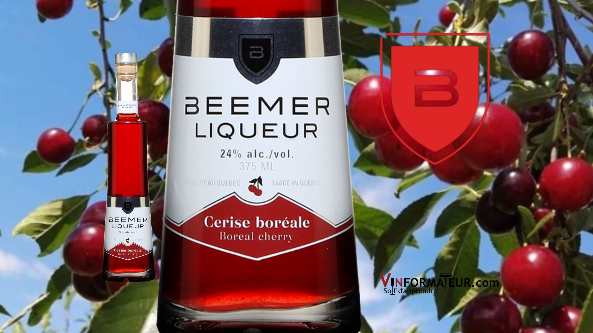 Il vous faut essayer cette nouvelle liqueur Cerise Boréale Beemer ...