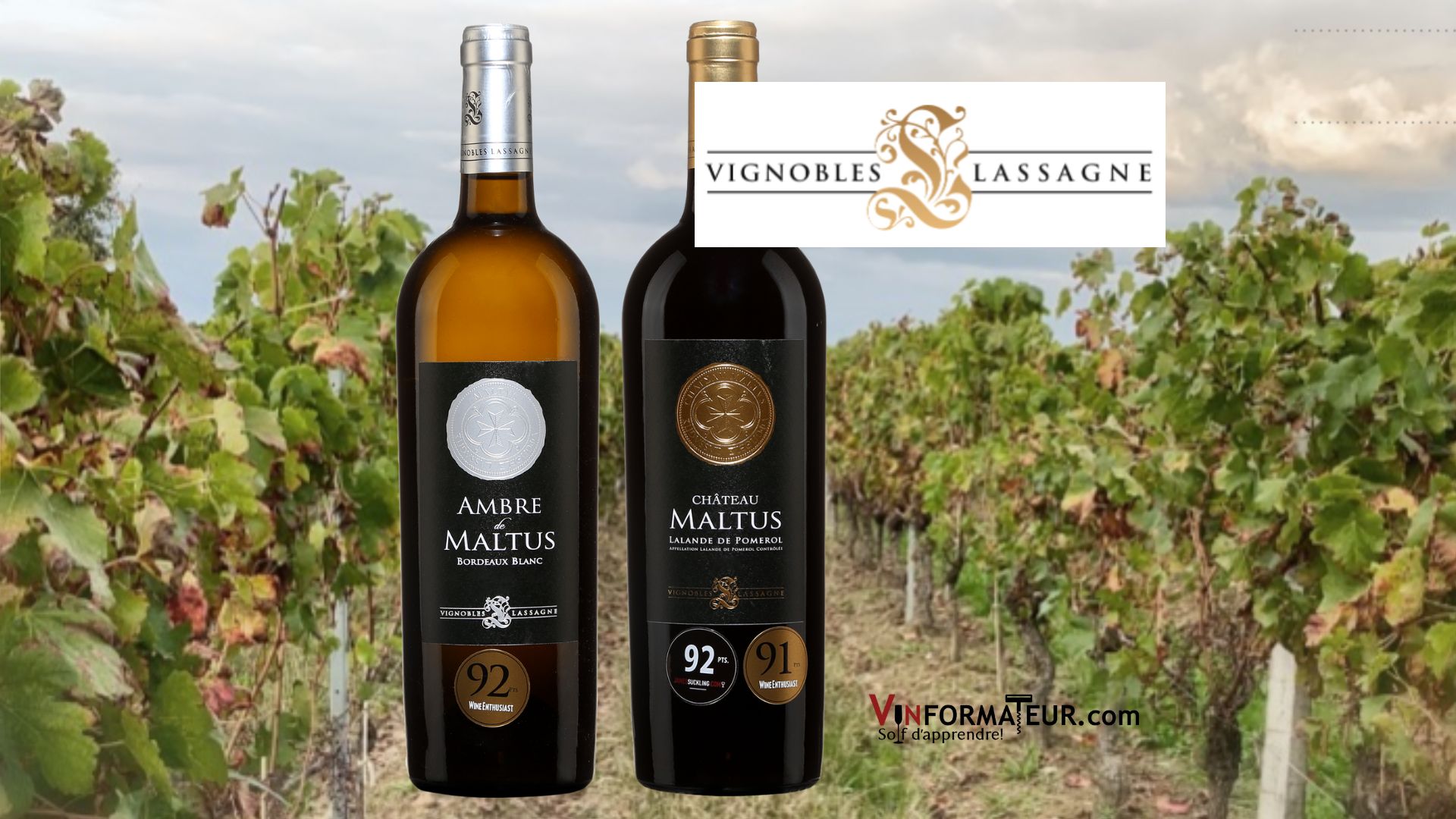 On savoure l’appellation Lalande de Pomerol! Château Maltus et Ambre de ...