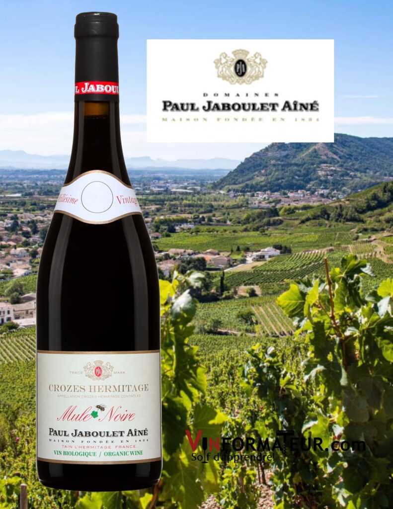 Coup de cœur que ce Crozes-Hermitage complexe et raffiné! Mule Noire, Paul Jaboulet Aîné 2020 ...