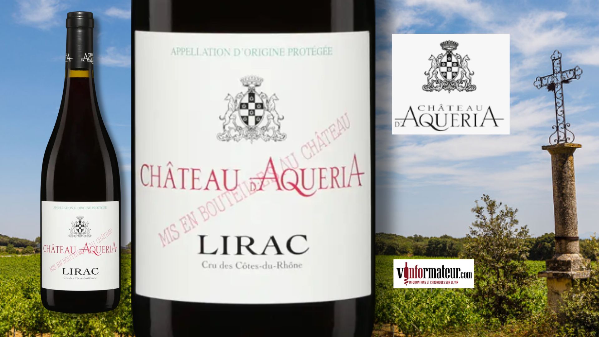 Château d’Aqueria Lirac 2022 : Vin Rouge Cru des Côtes-du-Rhône ...